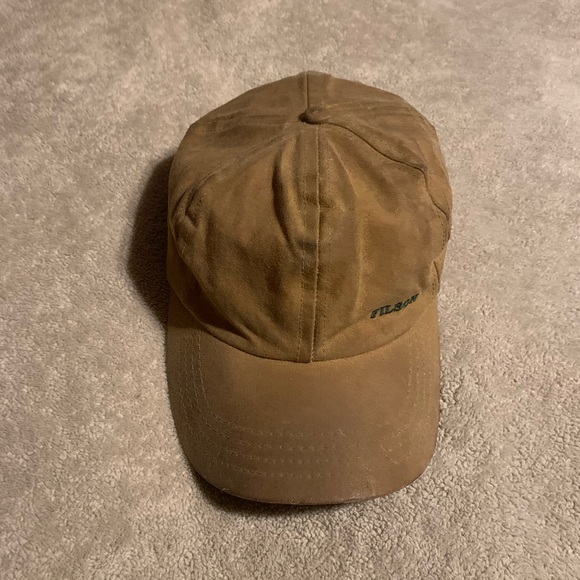Filson | Accessories | Filson Tin Cloth Hat Adjustable Tan Vintage ...